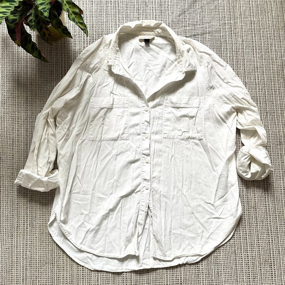 Universal Thread | Tops | Universal Thread Oversized White Button Down | Poshmark